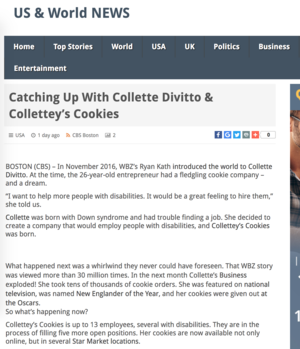 In the News - Collettey's Cookies